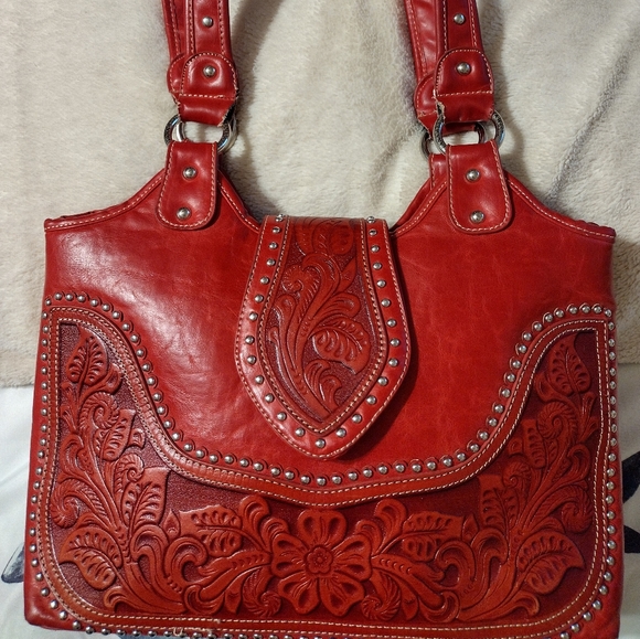 Montana West | Bags | Red Country Western Purse | Poshmark